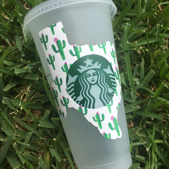 Starbucks | Dining | Texas State Cactus Starbucks Cold Cup Nwot | Poshmark
